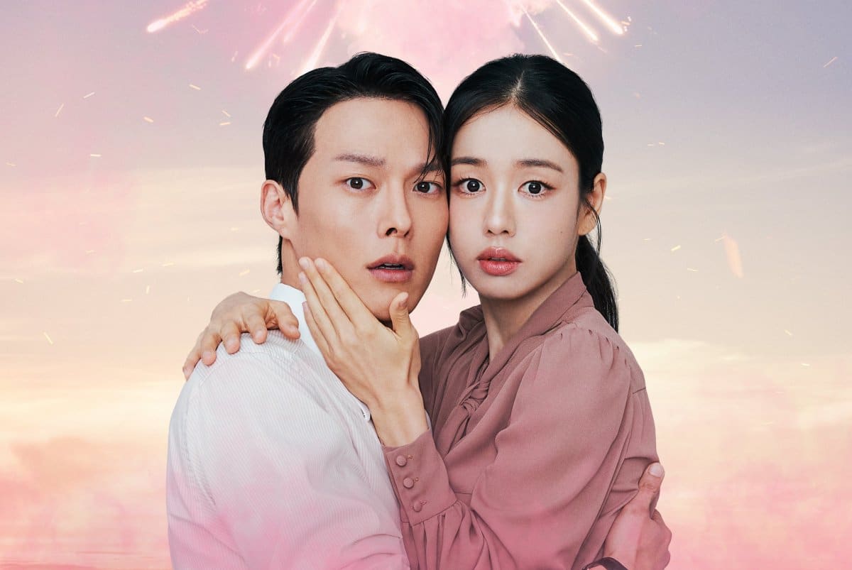 Jang Ki-yong und Ahn Eun-jin heizen die Stimmung auf dem Poster des Dramas Dynamite Kiss an ...
